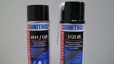 DINITROL RUST PROOFING KIT AEROSOL TOUCH UP CARS CAVITY UNDERBODY 3125 ...