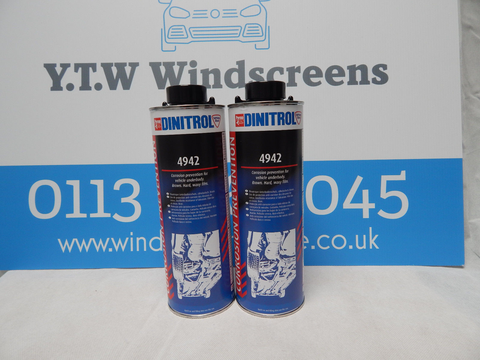 6 x DINITROL 4942 UNDERBODY CHASSIS RUST PROOFING BROWN WAX 1 LITRE CAN ...